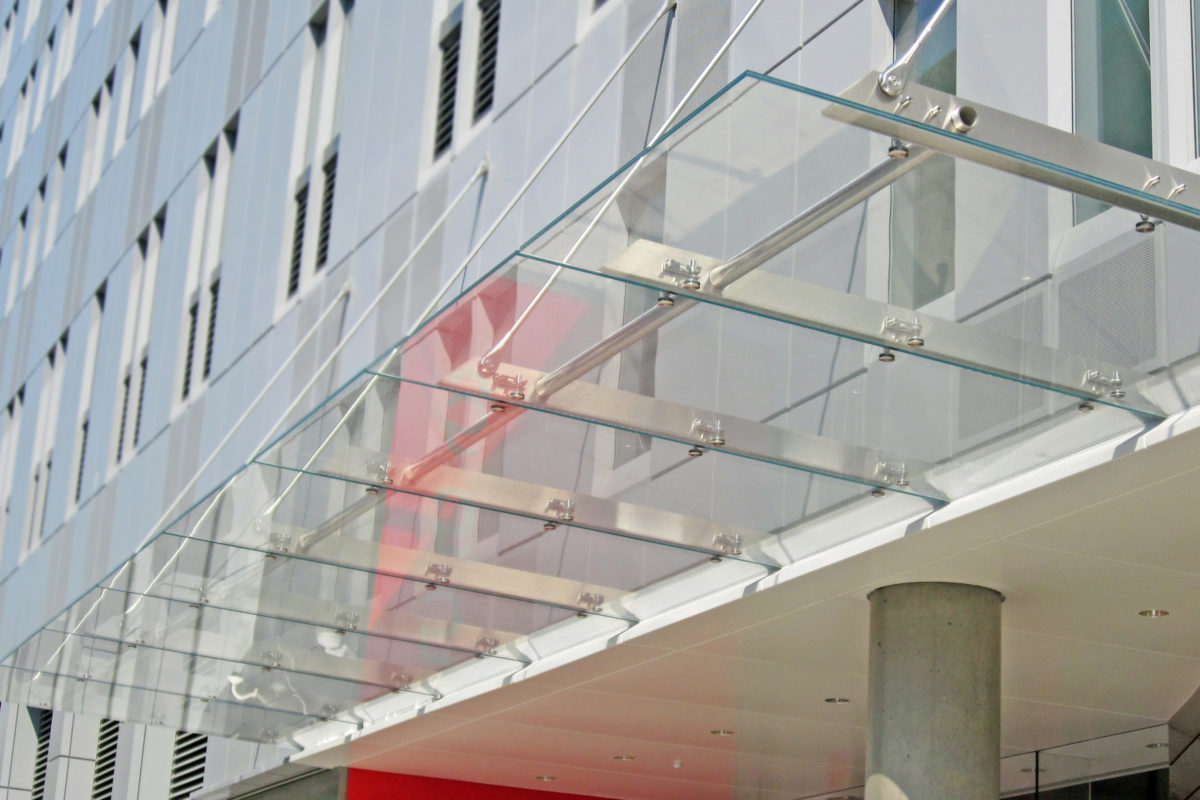 Structural Glazed Canopy Dubai UAE | Golden Tower Metal Industries